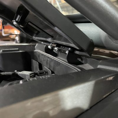 RZR Pro Glove Box Access Hinge.